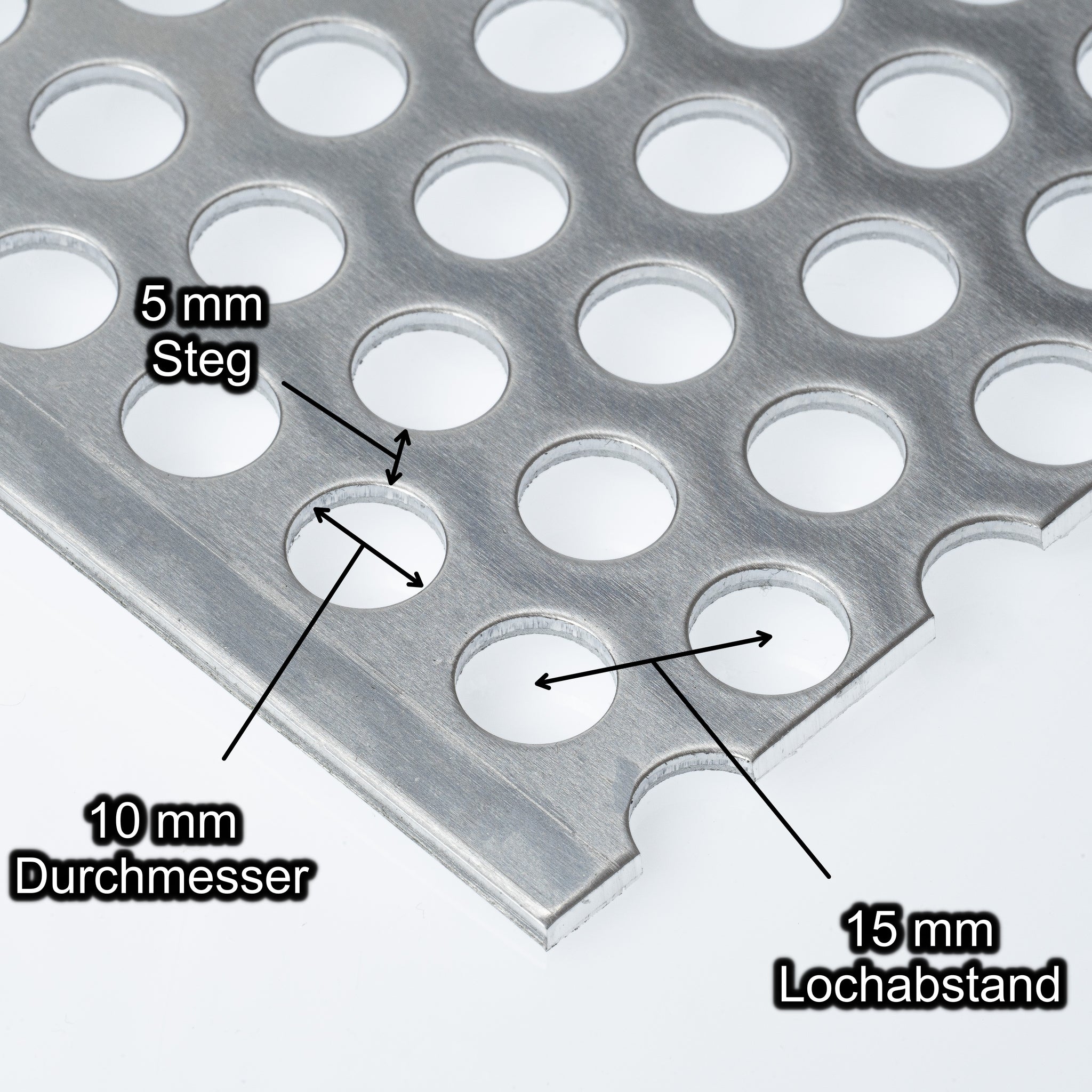 Lochblech Aluminium RV10-15 t=2,0mm – Bestell Dein Lochblech