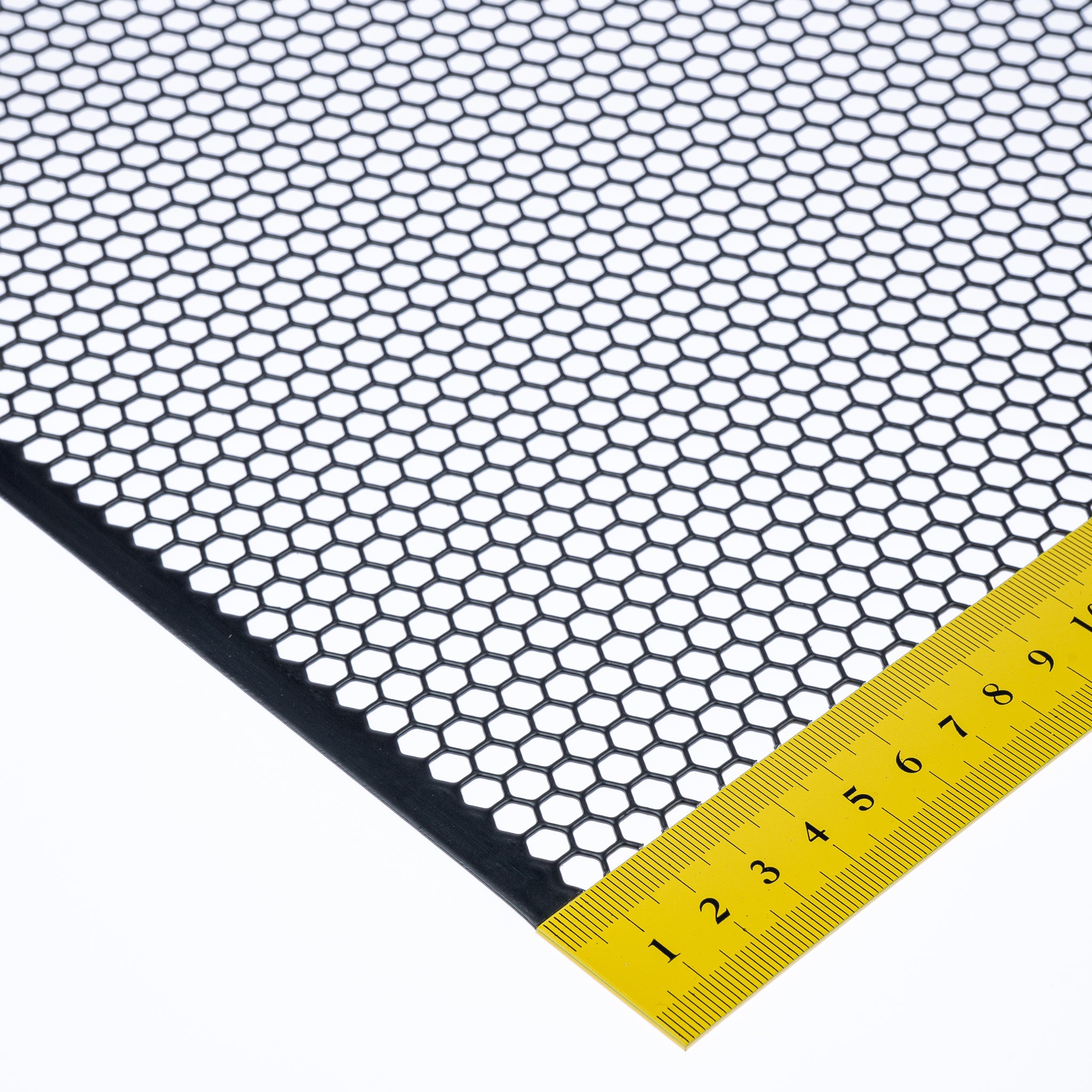 Lochblech Stahl Blank Schwarz HV6-6,7 t=1,5mm – Bestell Dein Lochblech