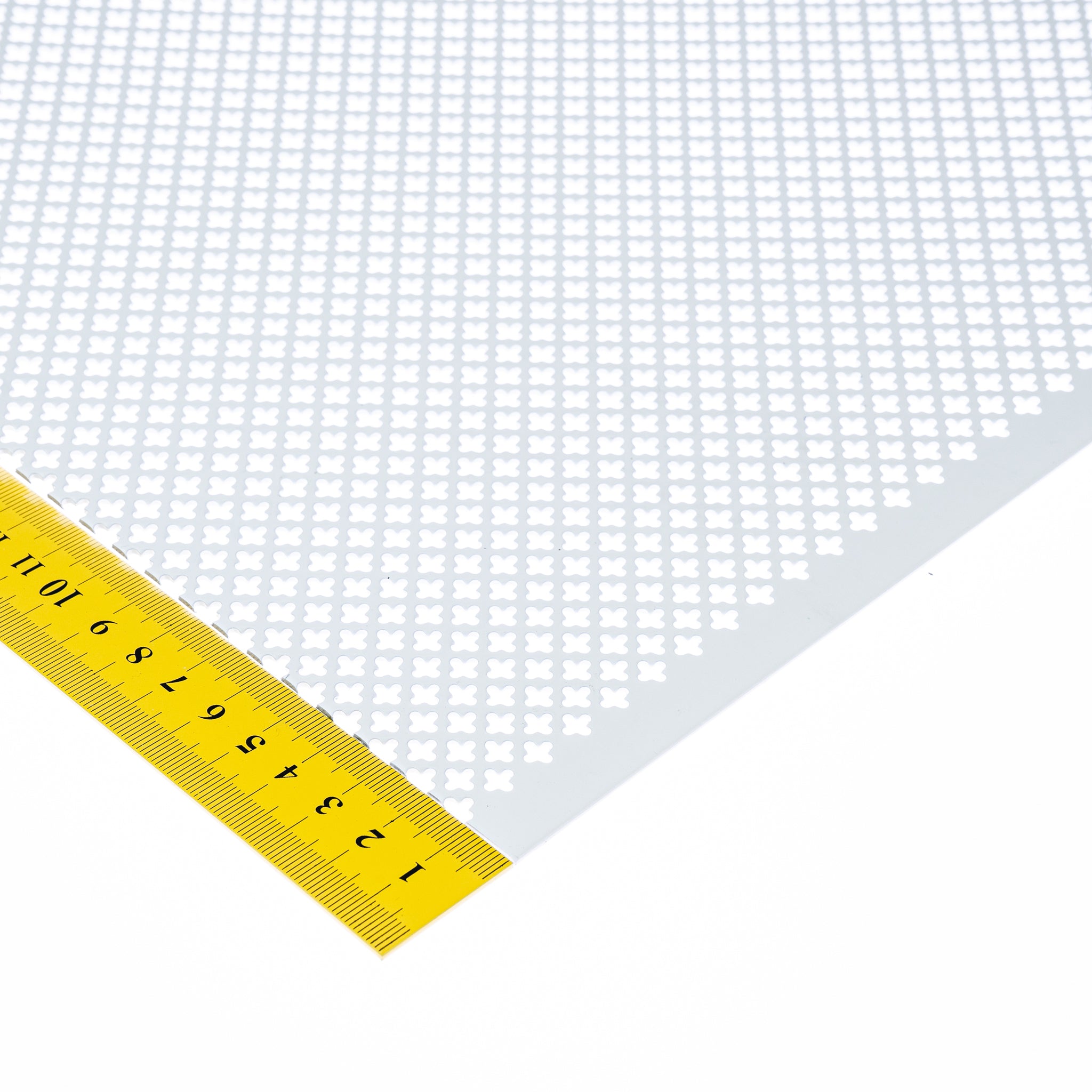 Lochblech Stahl Blank Farbe Weiss Kleeblatt 5-9 t=1,5mm – Bestell Dein ...